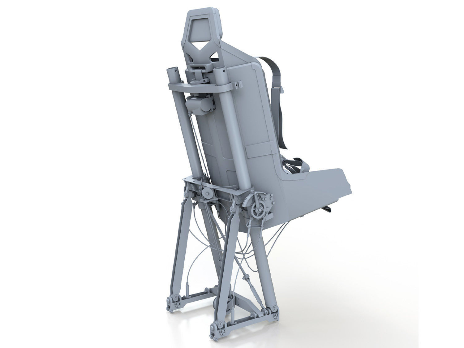 Helicopter Pilot Seat 3D model | CGTrader