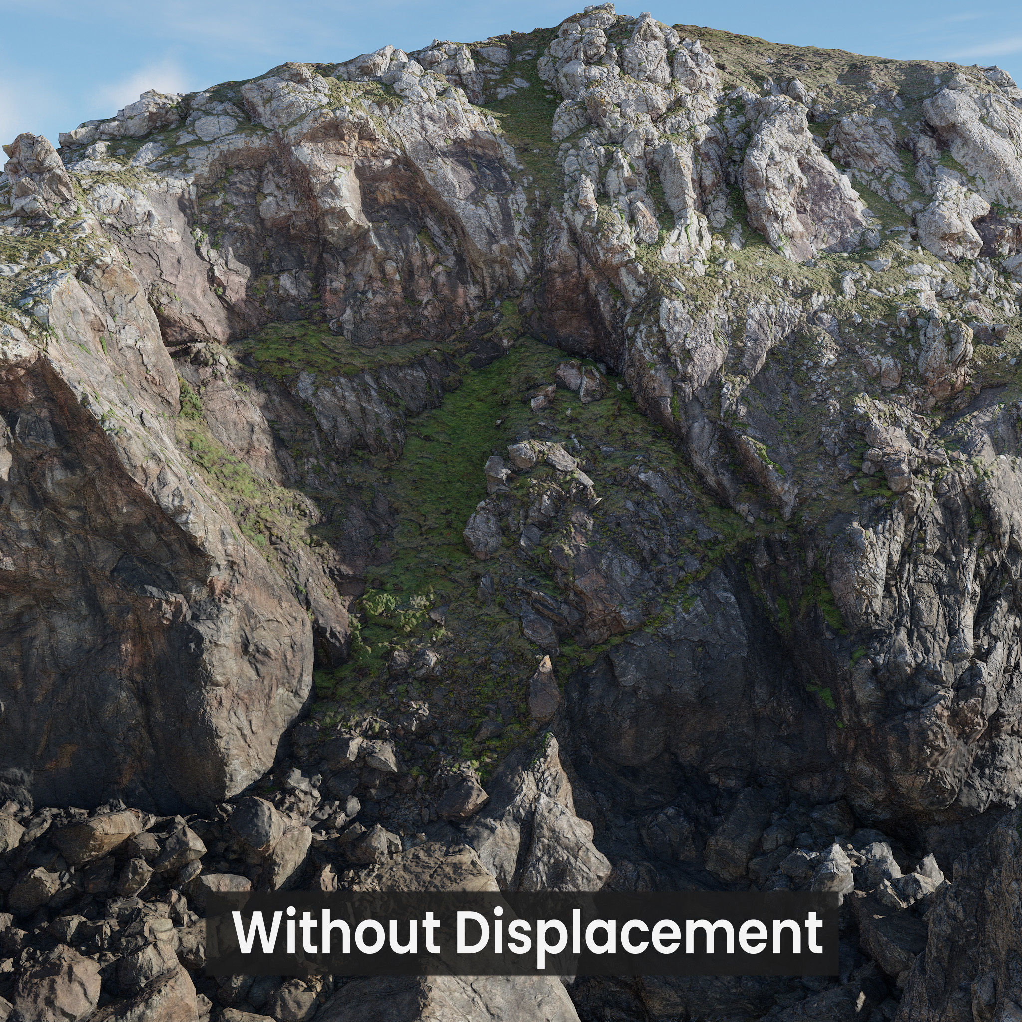 Large Coast Line Cliff PBR Scan 3D model | CGTrader