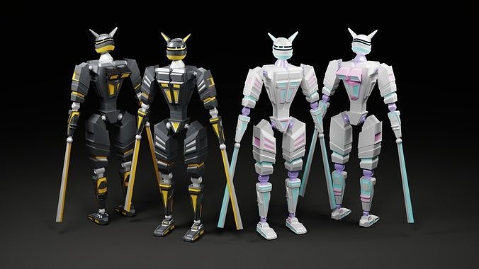 3D model Ninja robot 3d VR / AR / low-poly | CGTrader