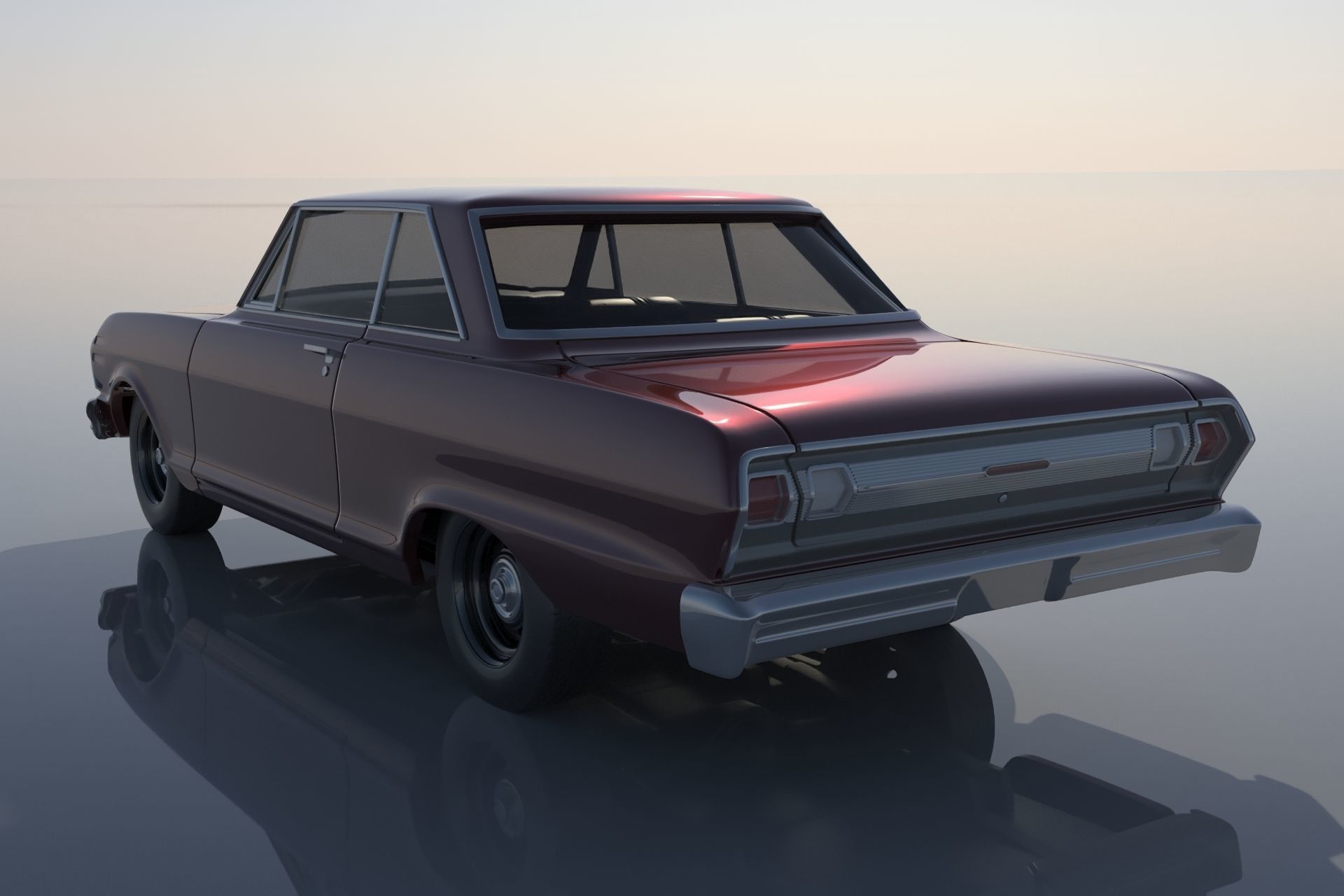 Chevrolet Nova 1965 3D model 3D printable | CGTrader