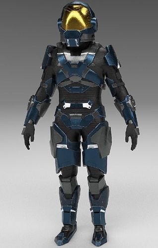3D model Cyborg armor VR / AR / low-poly | CGTrader