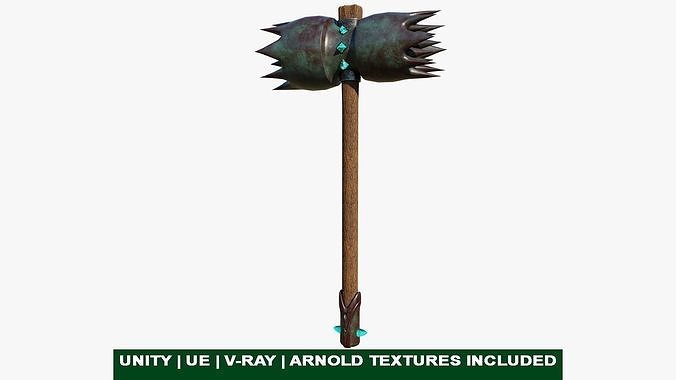 3D model Dragon Skin War Hammer All PBR Unity UE Textures Included VR ...