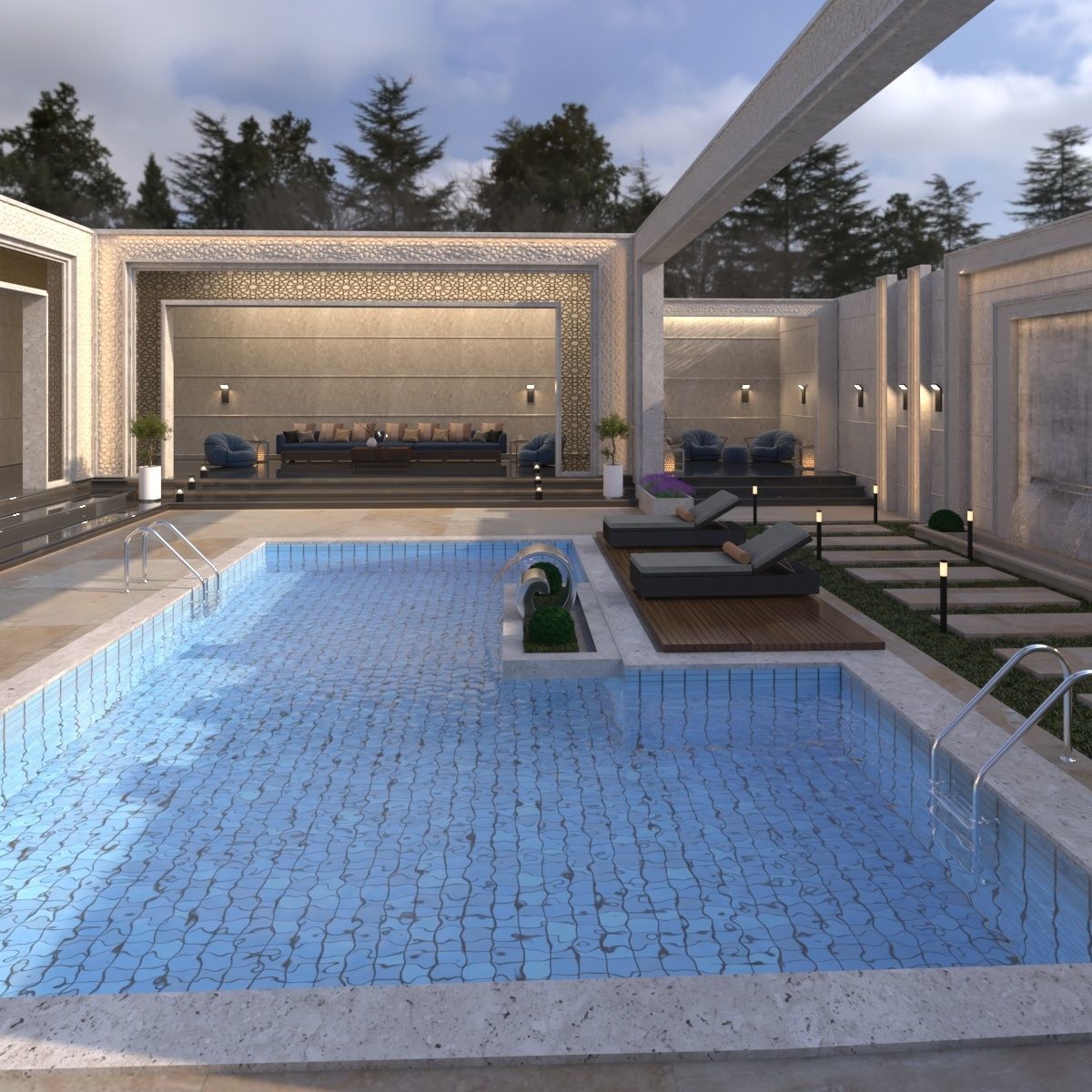swimming pool 3D model | CGTrader