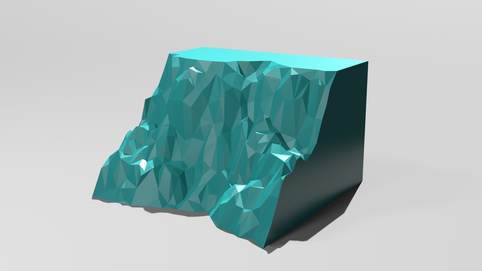 3D model Isometric Ice Cliff VR / AR / low-poly | CGTrader