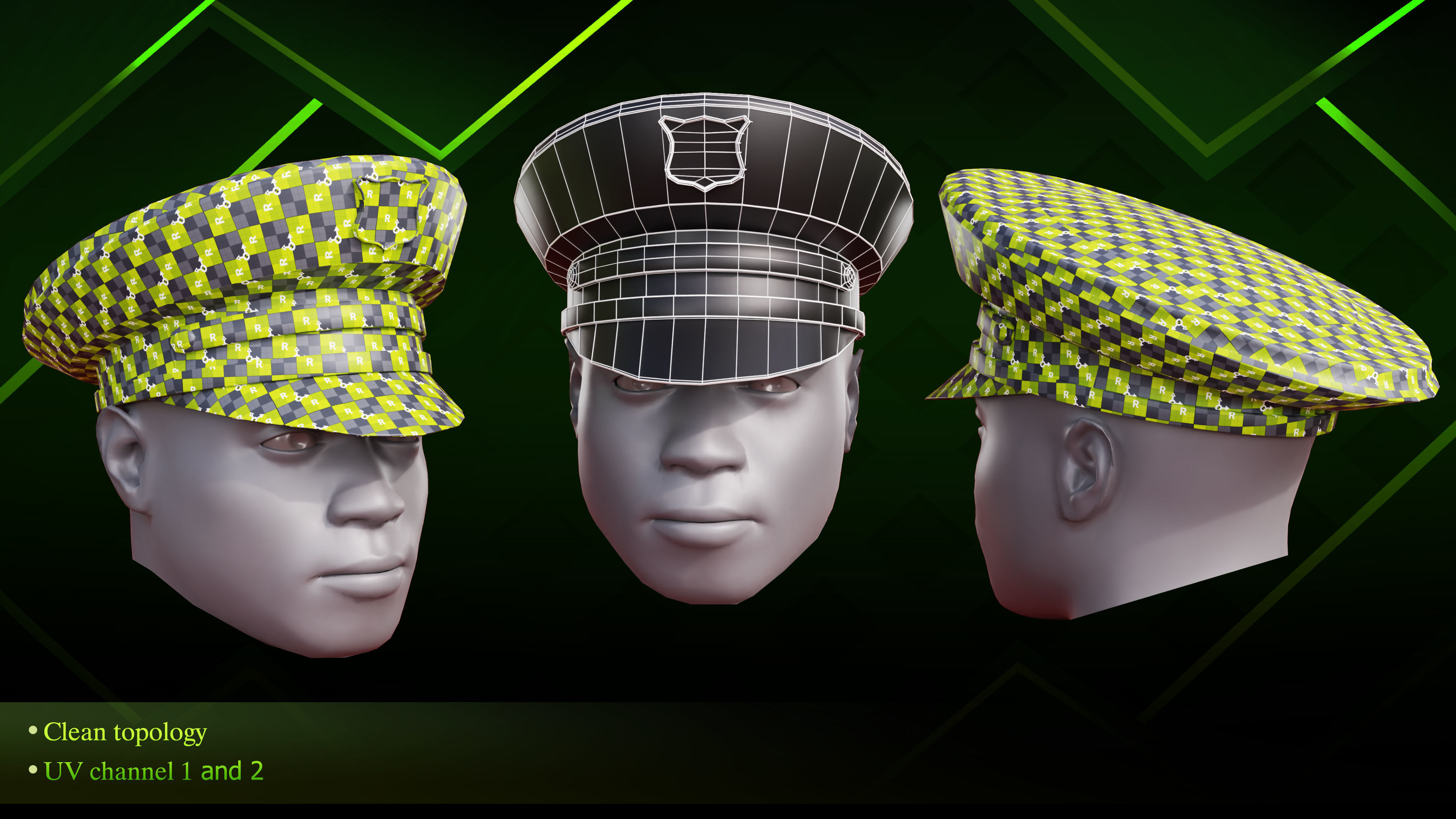 3D model 20 Hat diffrent VR / AR / low-poly | CGTrader