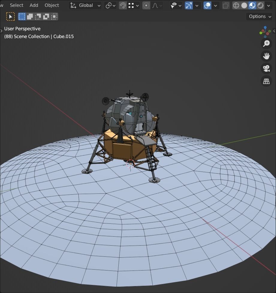 3D model Moon Lander VR / AR / low-poly | CGTrader