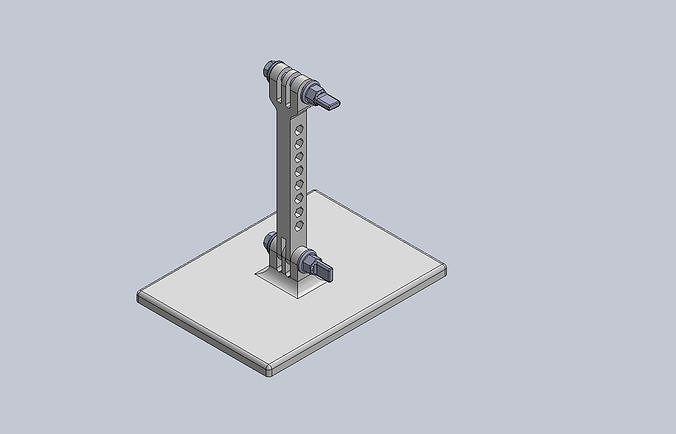 GoPro Desk Stand with an extention arm 3D model 3D printable | CGTrader