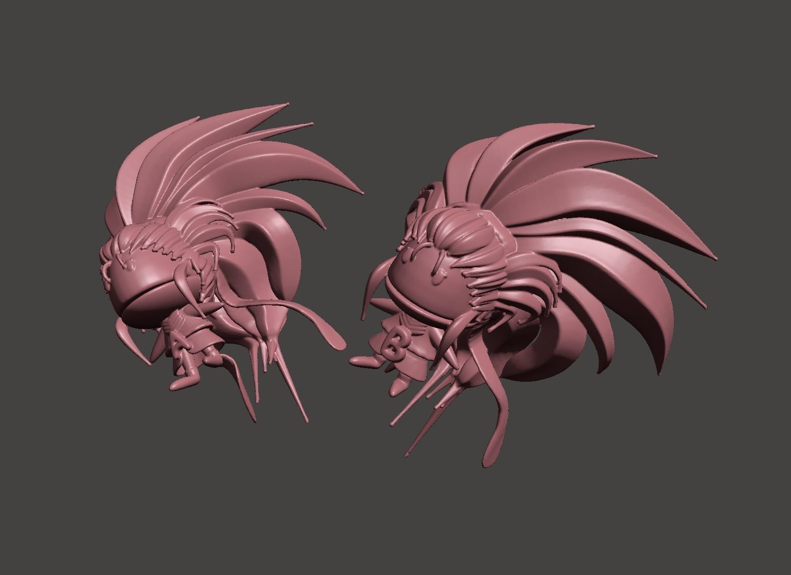 WASHU HAKUBI CHAN - TENCHI MUYO UNIVERSE - Hi-Poly STL 3D model 3D ...