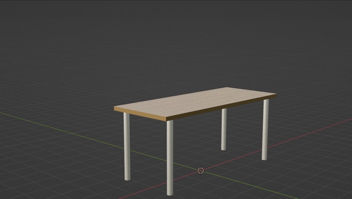 Office desk IKEA style 3D model | CGTrader