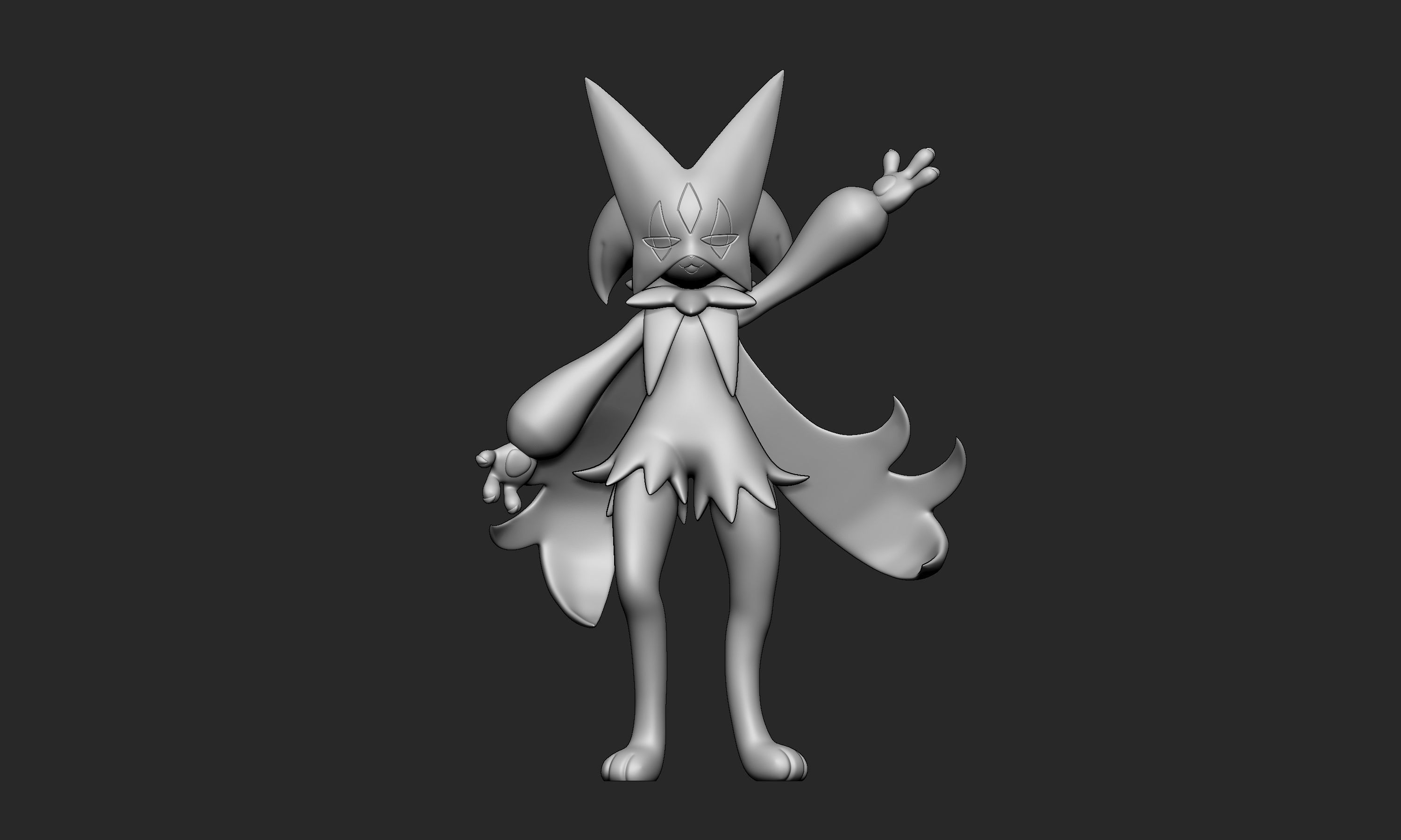 Pokemon - Meowscarada with 2 poses 3D model 3D printable | CGTrader