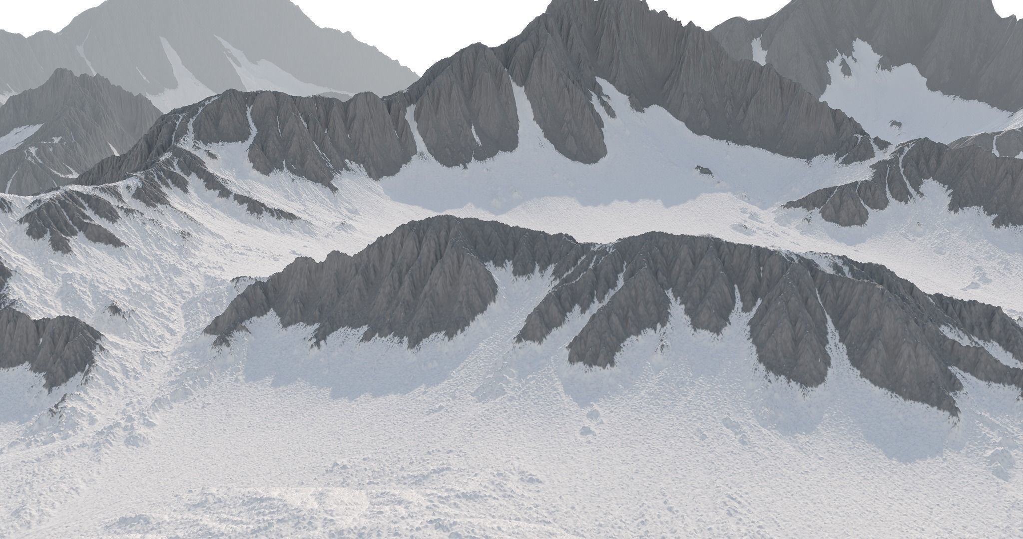 3D model Snowy Mountain VR / AR / low-poly | CGTrader
