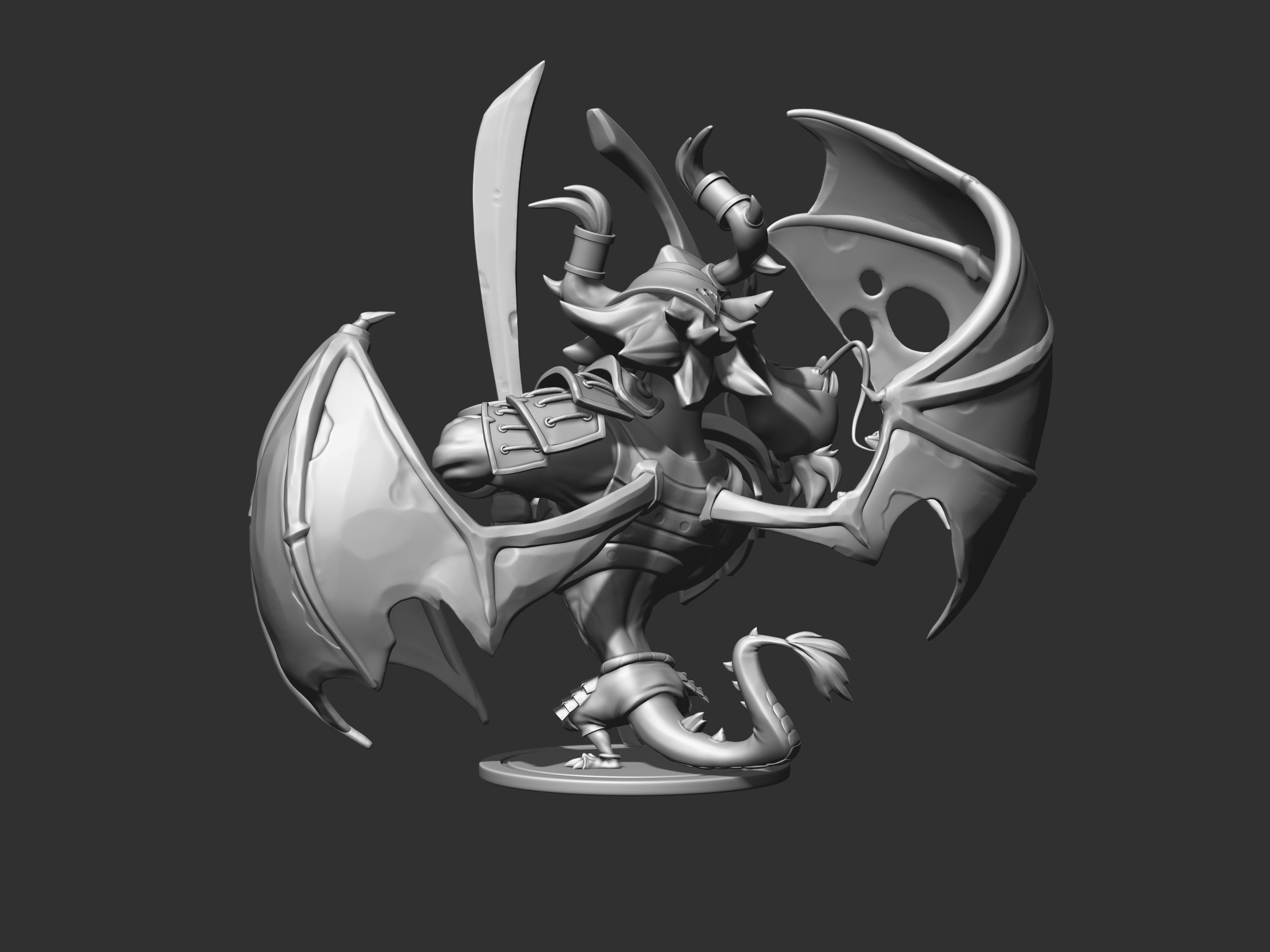 Magic dragon 3D model 3D printable | CGTrader