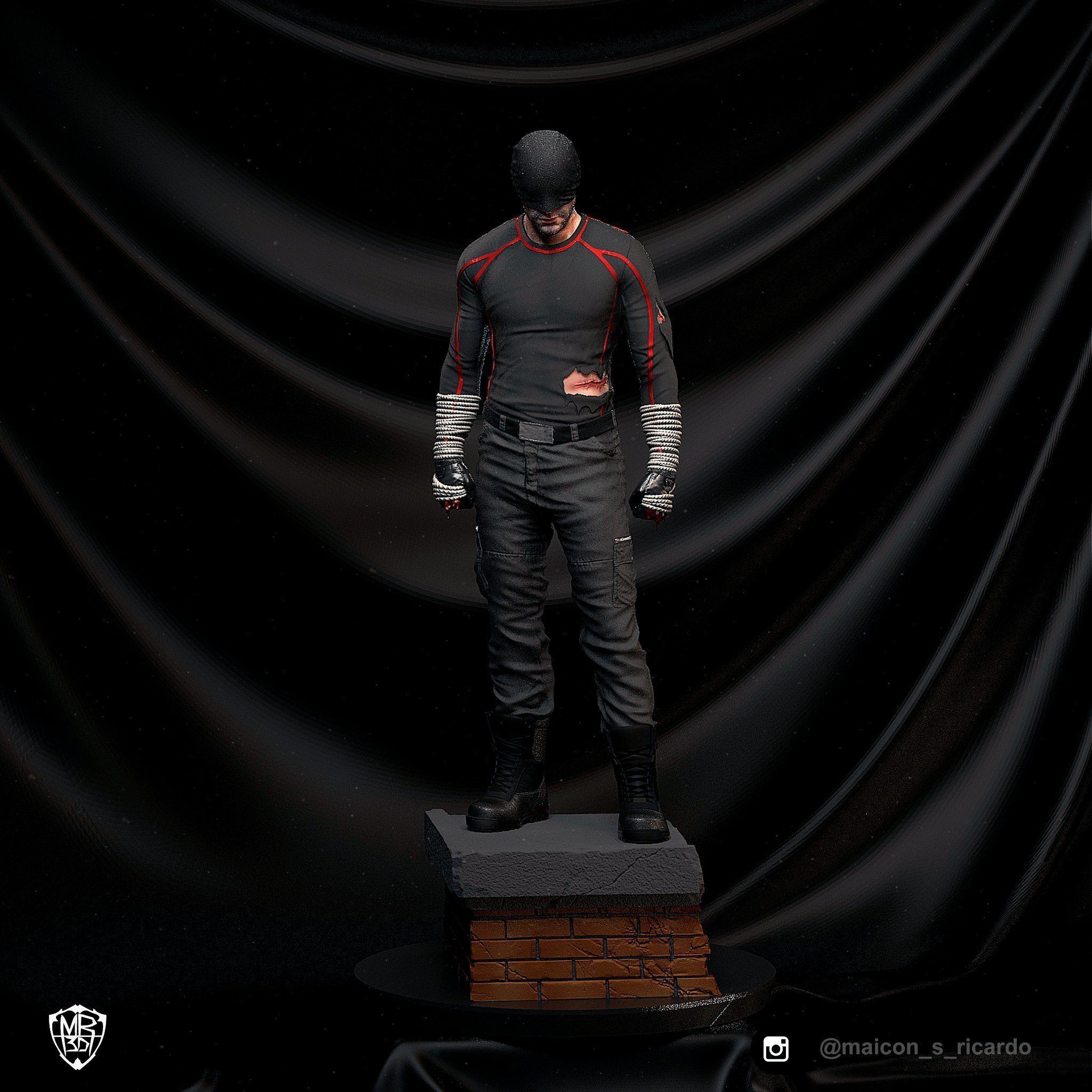 Daredevil Netflix version 3D model 3D printable | CGTrader