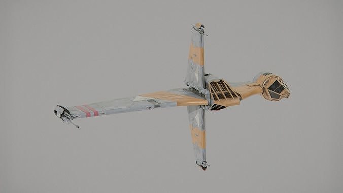 Resistance B-wing Starfighter - Star Wars 3D model | CGTrader