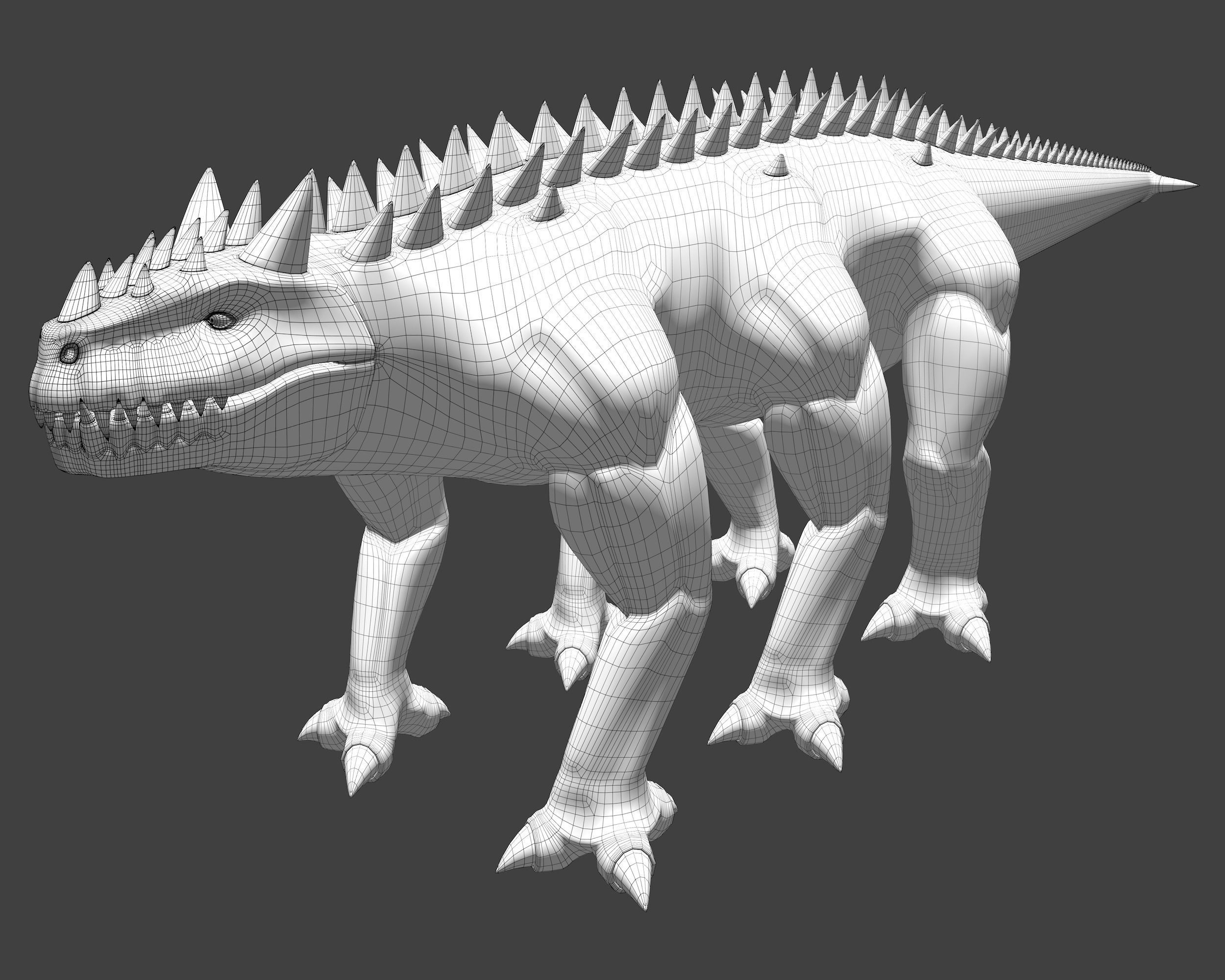 six-limbed monster 3D model | CGTrader