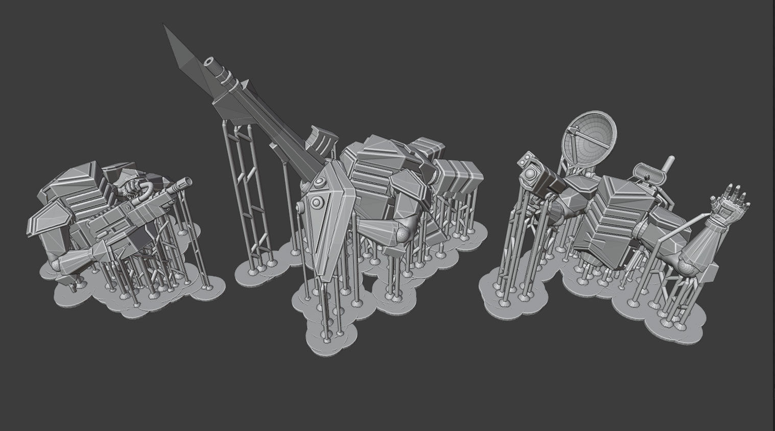Lancer RPG NPC Medium Mech Pack - Pyramidion 3D model 3D printable ...