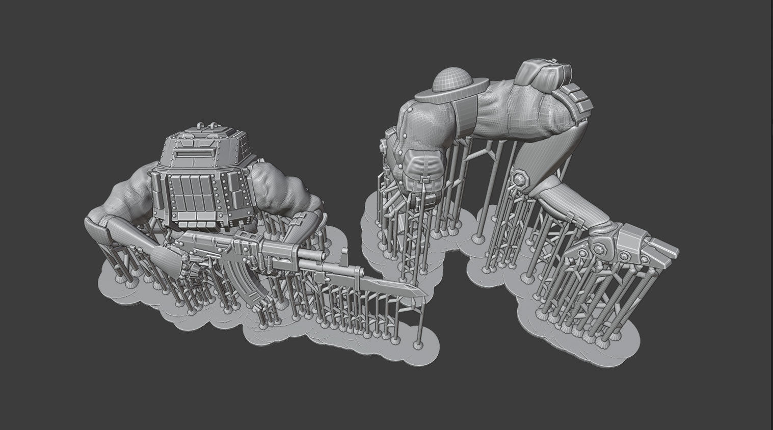 Lancer RPG NPC Assault Mech - Hulker free 3D model 3D printable | CGTrader