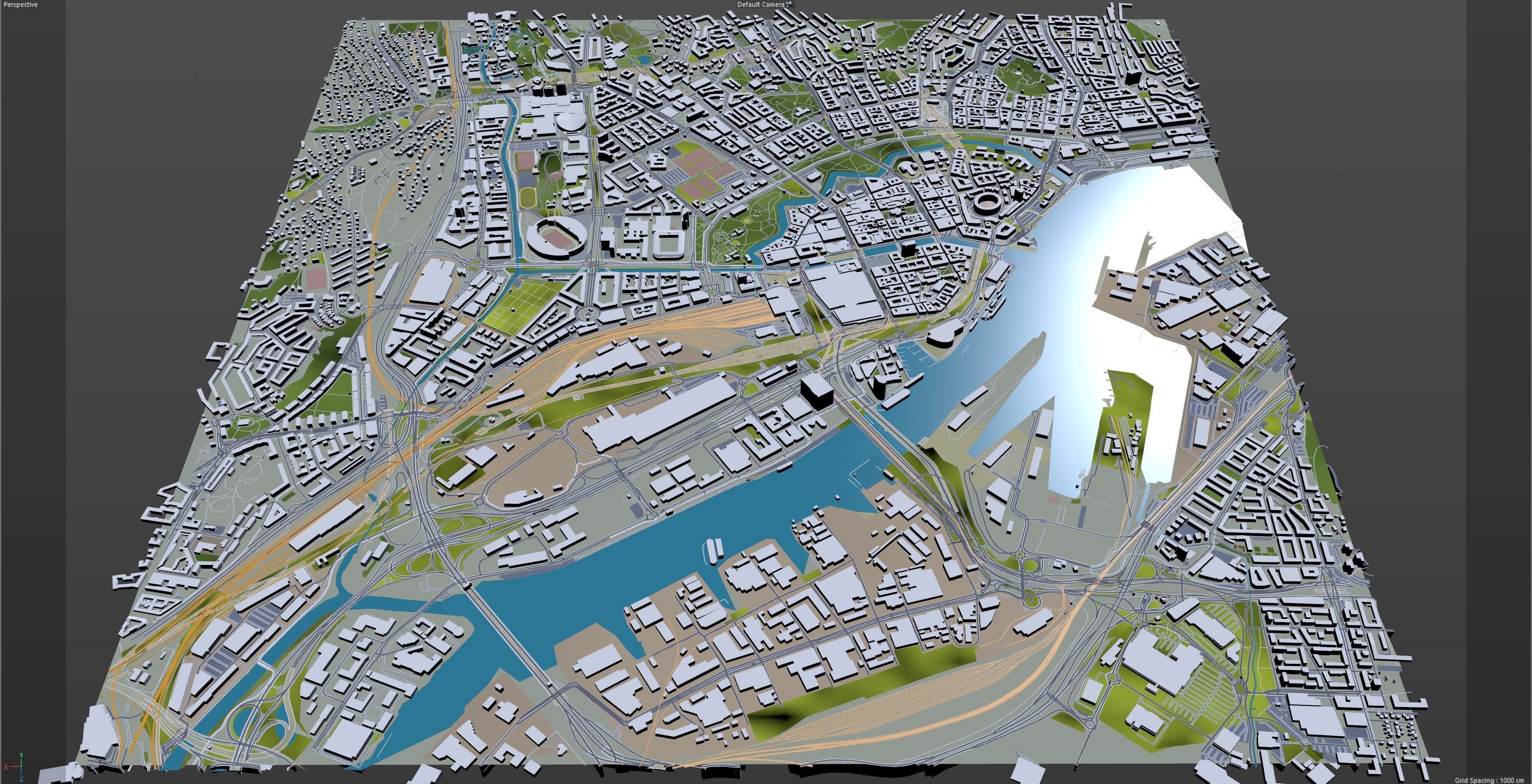 3D model Gothenburg Downtown Sweden VR / AR / low-poly | CGTrader