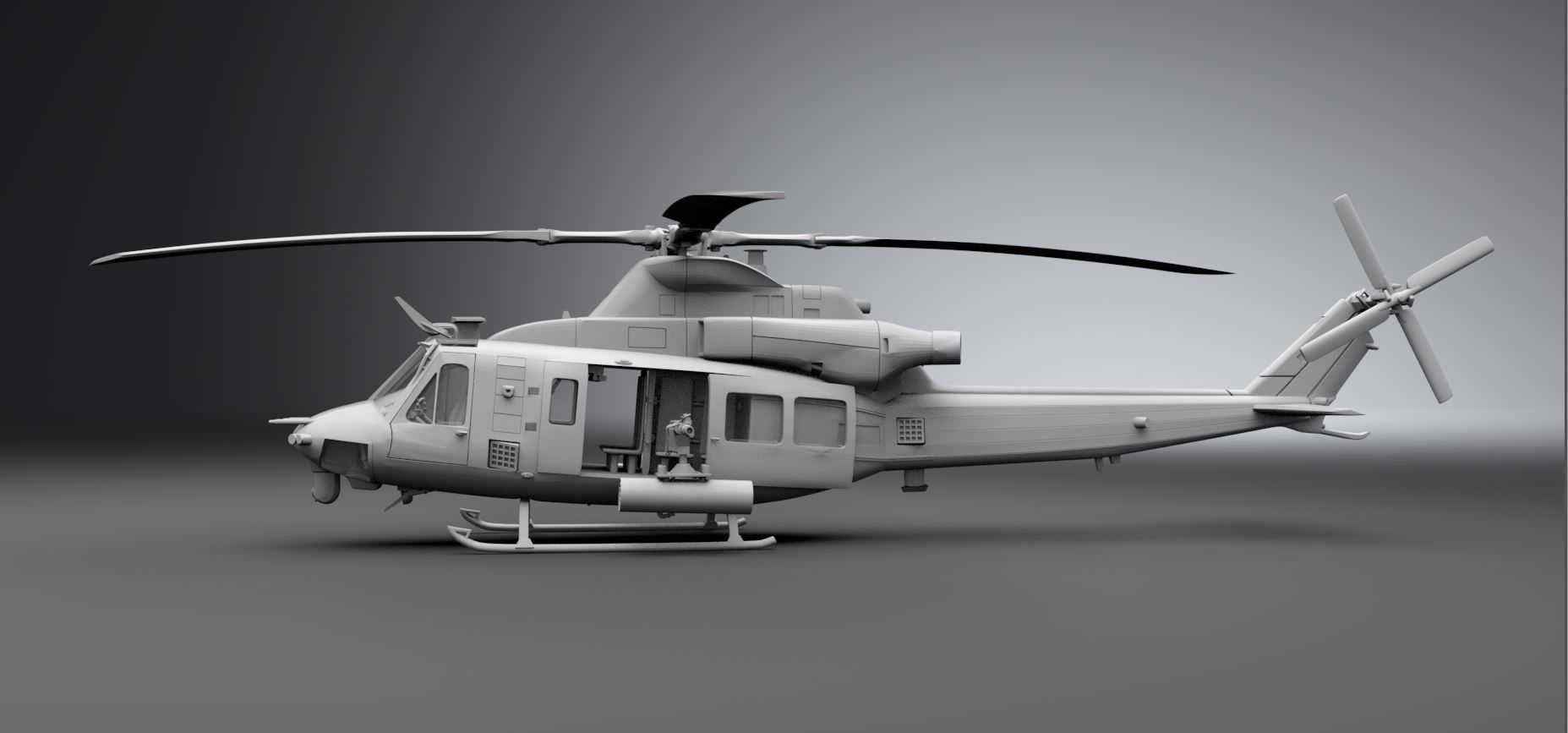 Uh1Y Venom Scale model 3D model 3D printable | CGTrader