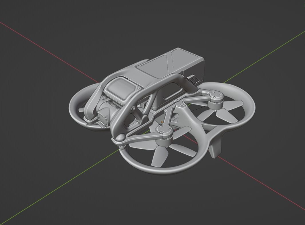 3D model Dji Avata fpv drone VR / AR / low-poly | CGTrader