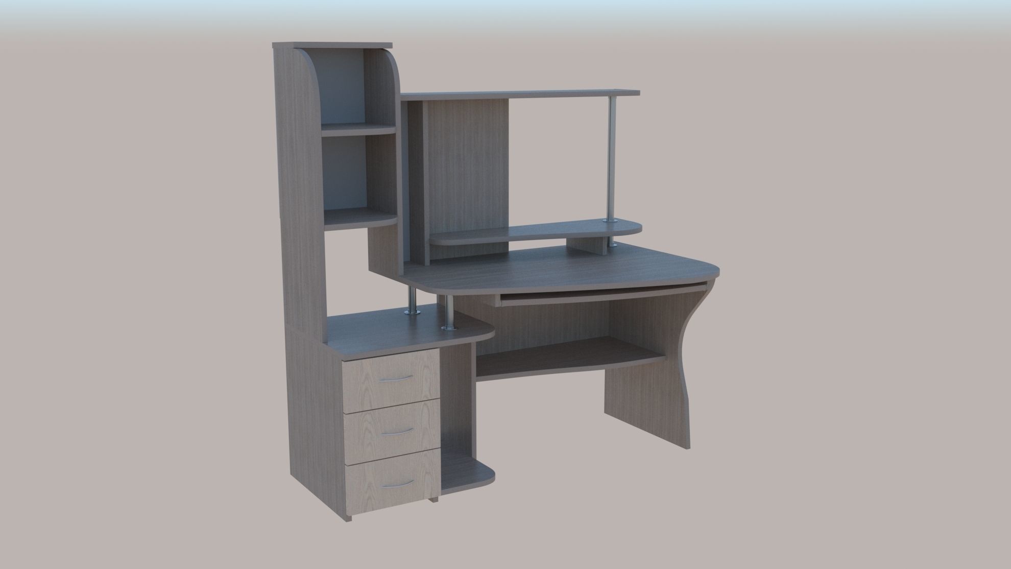 Computer Table 3D model | CGTrader