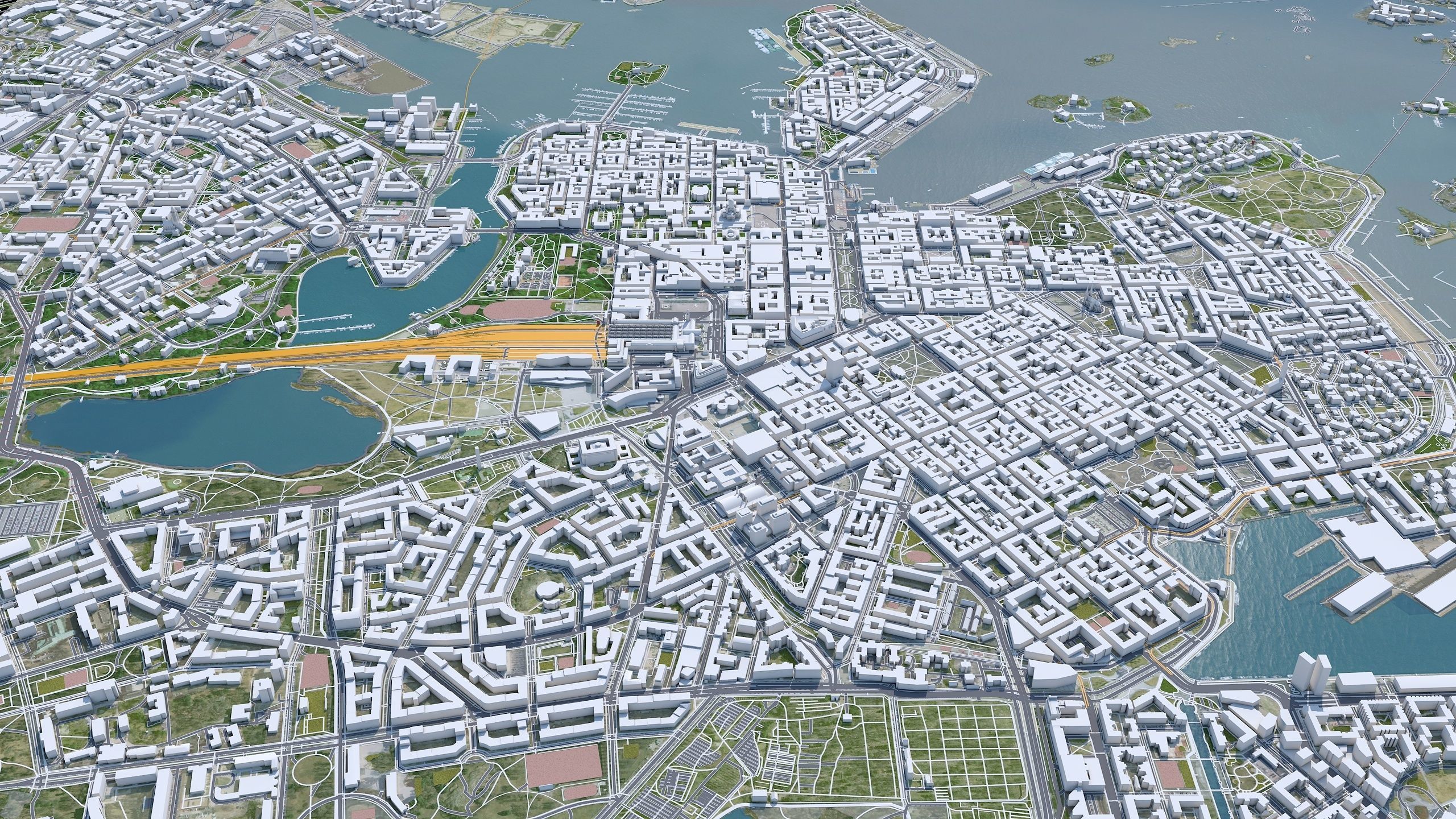 3D model Helsinki Downtown Finland VR / AR / low-poly | CGTrader