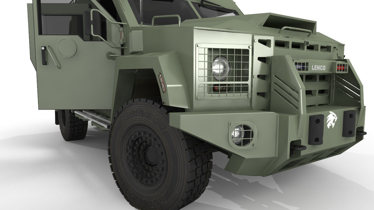 Lenco BearCat X-3 3D model rigged | CGTrader