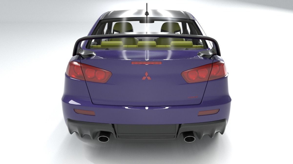 Mitsubishi Lancer Evolution 3d model 3D model | CGTrader
