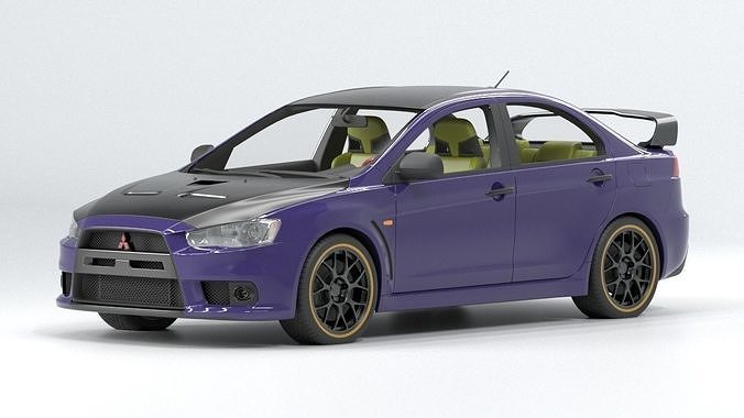Mitsubishi Lancer Evolution 3d model 3D model | CGTrader
