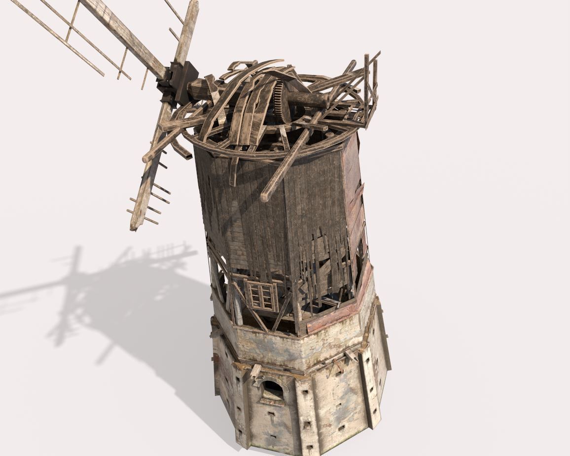 Abandoned Windmill 3D model | CGTrader