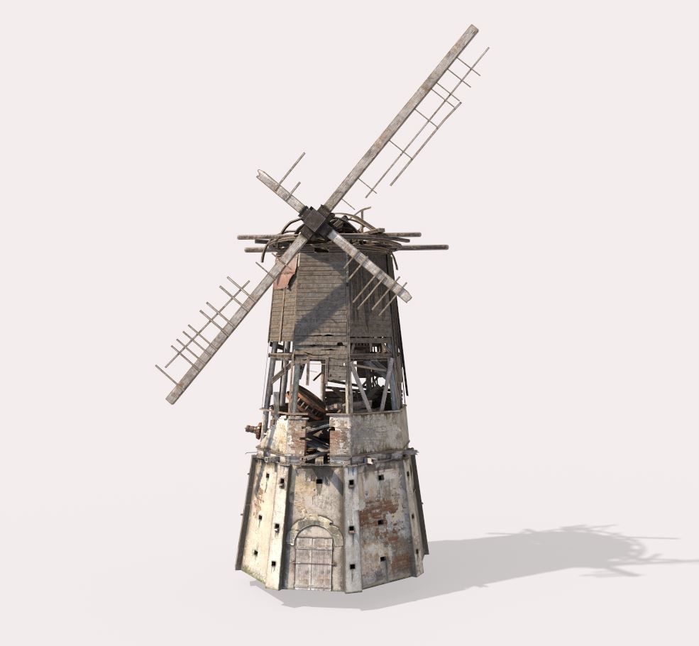 Abandoned Windmill 3D model | CGTrader