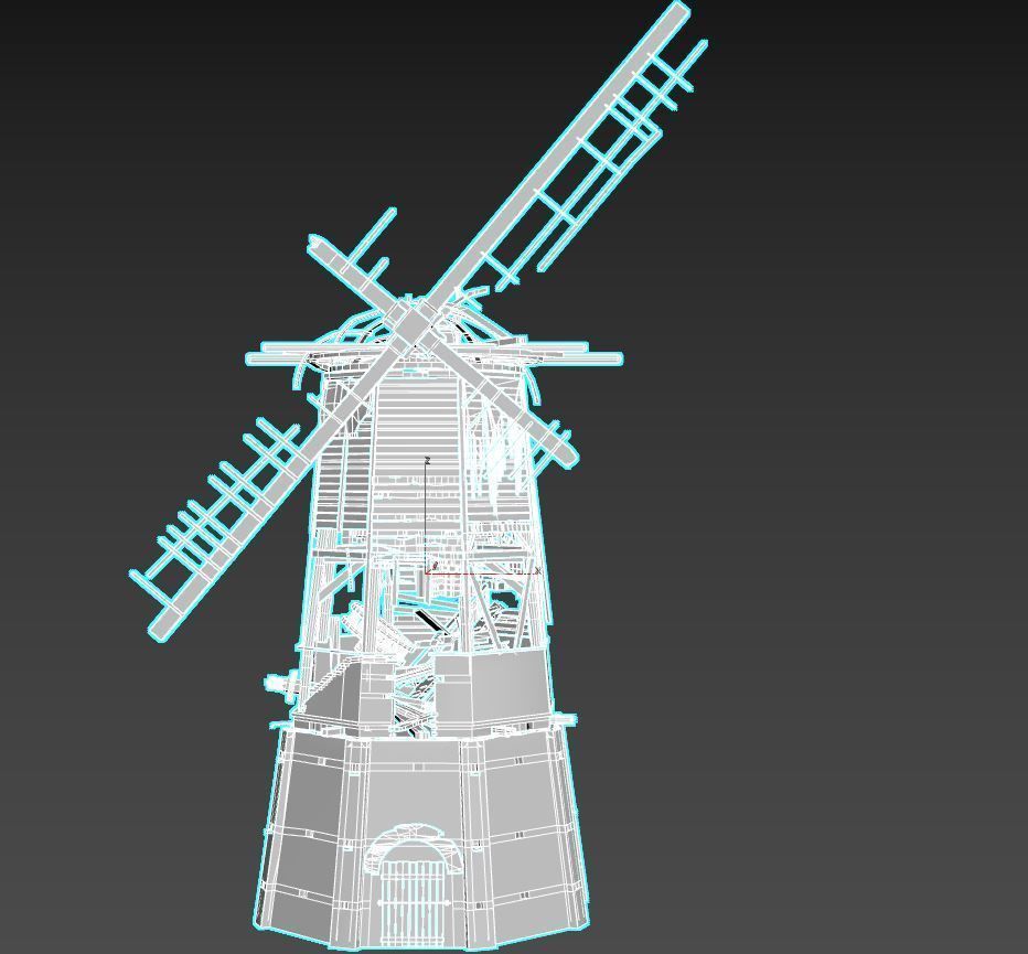 Abandoned Windmill 3D model | CGTrader