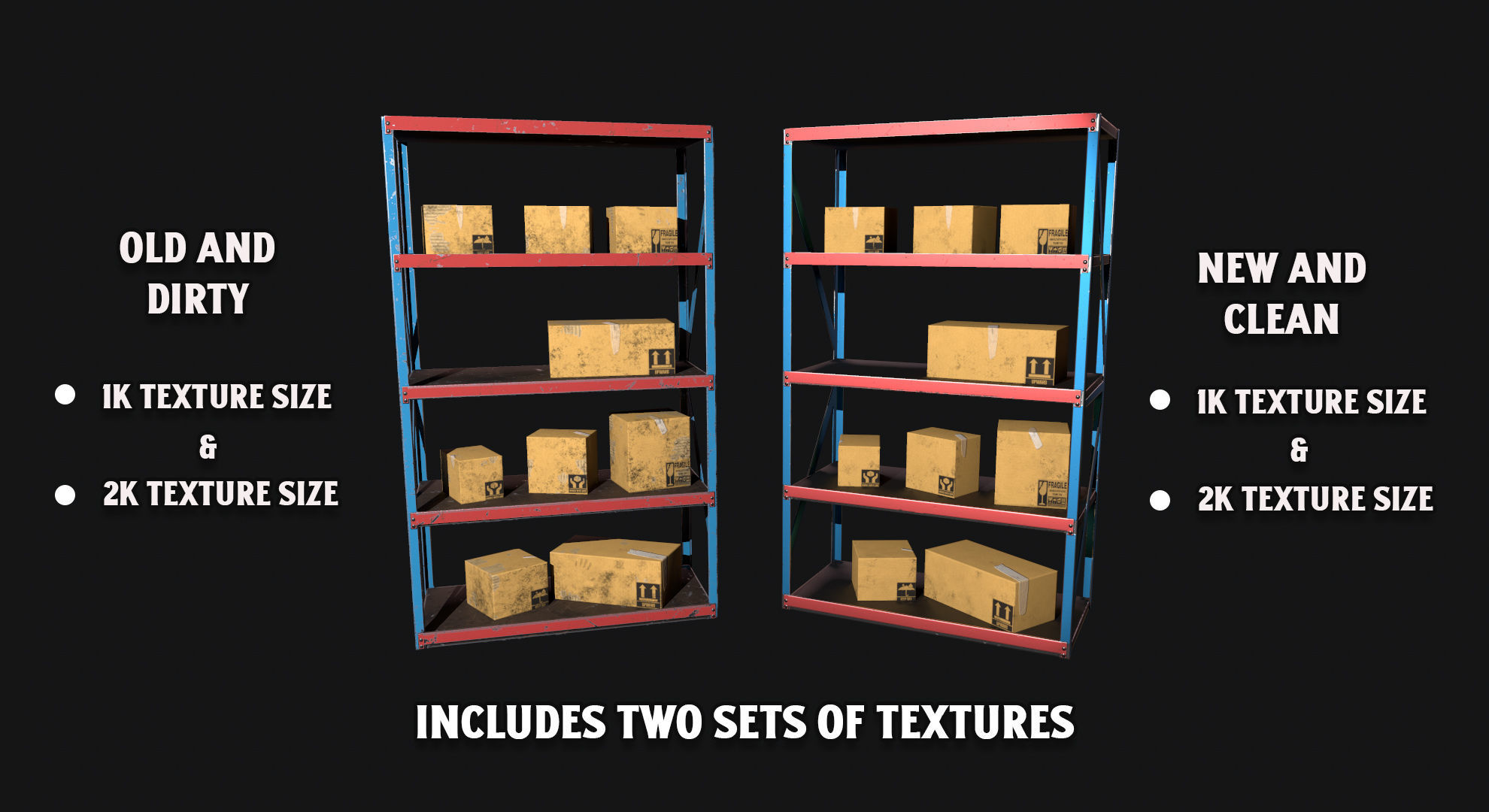 Warehouse Shelf free VR / AR / low-poly 3D model | CGTrader