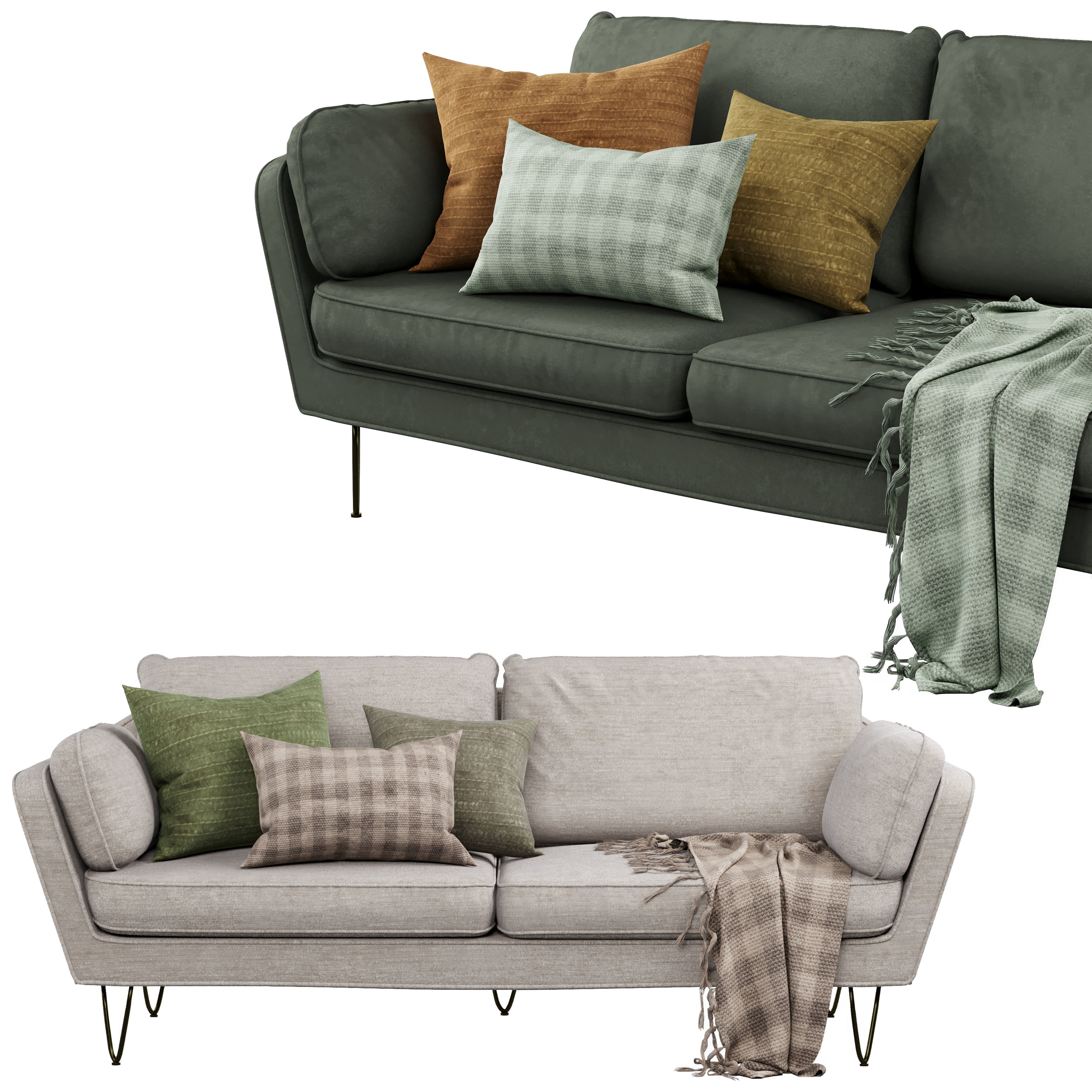 La Redoute sofa 3D model | CGTrader