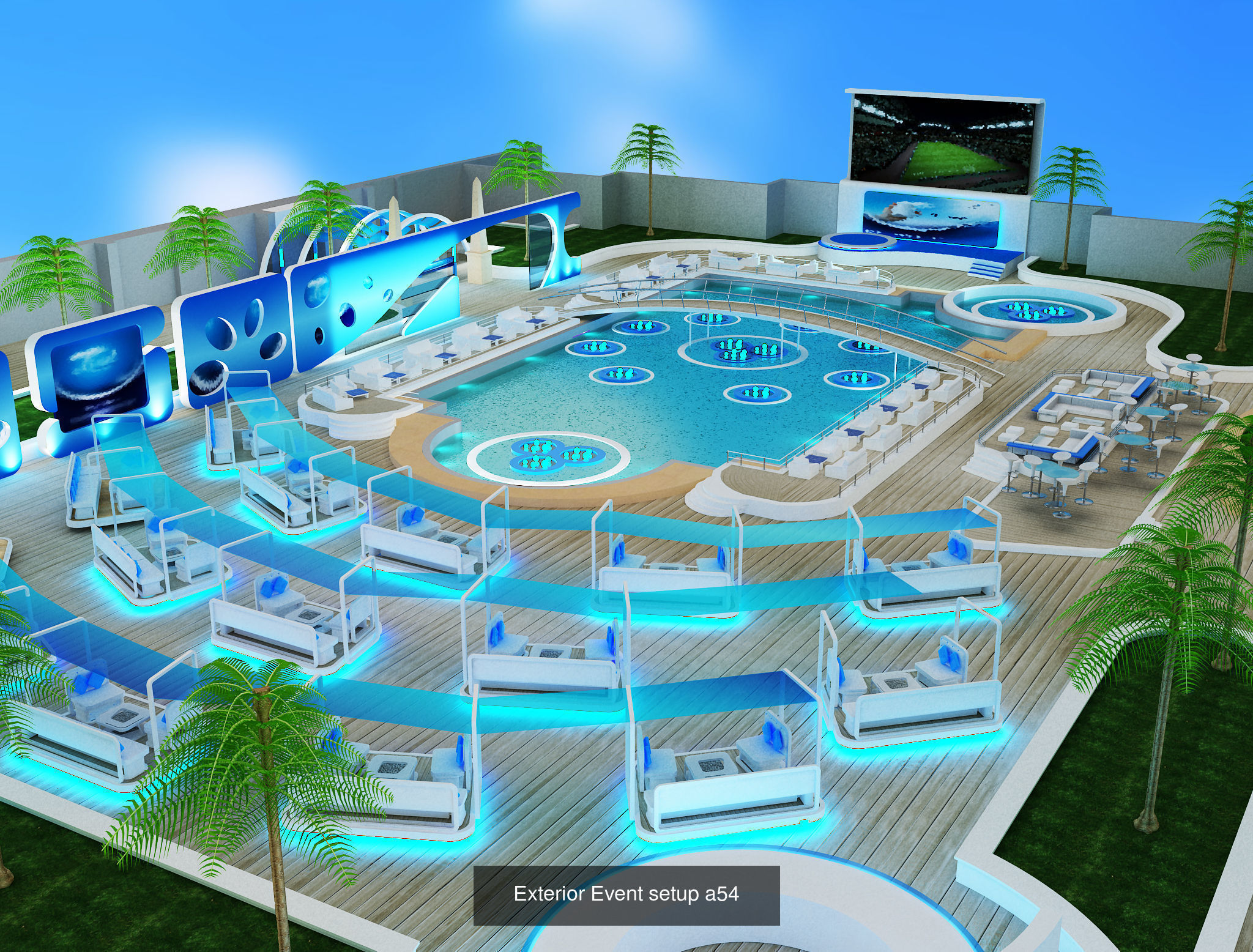 OutdoorExhibition Event Store G18 3D Model Collection | CGTrader