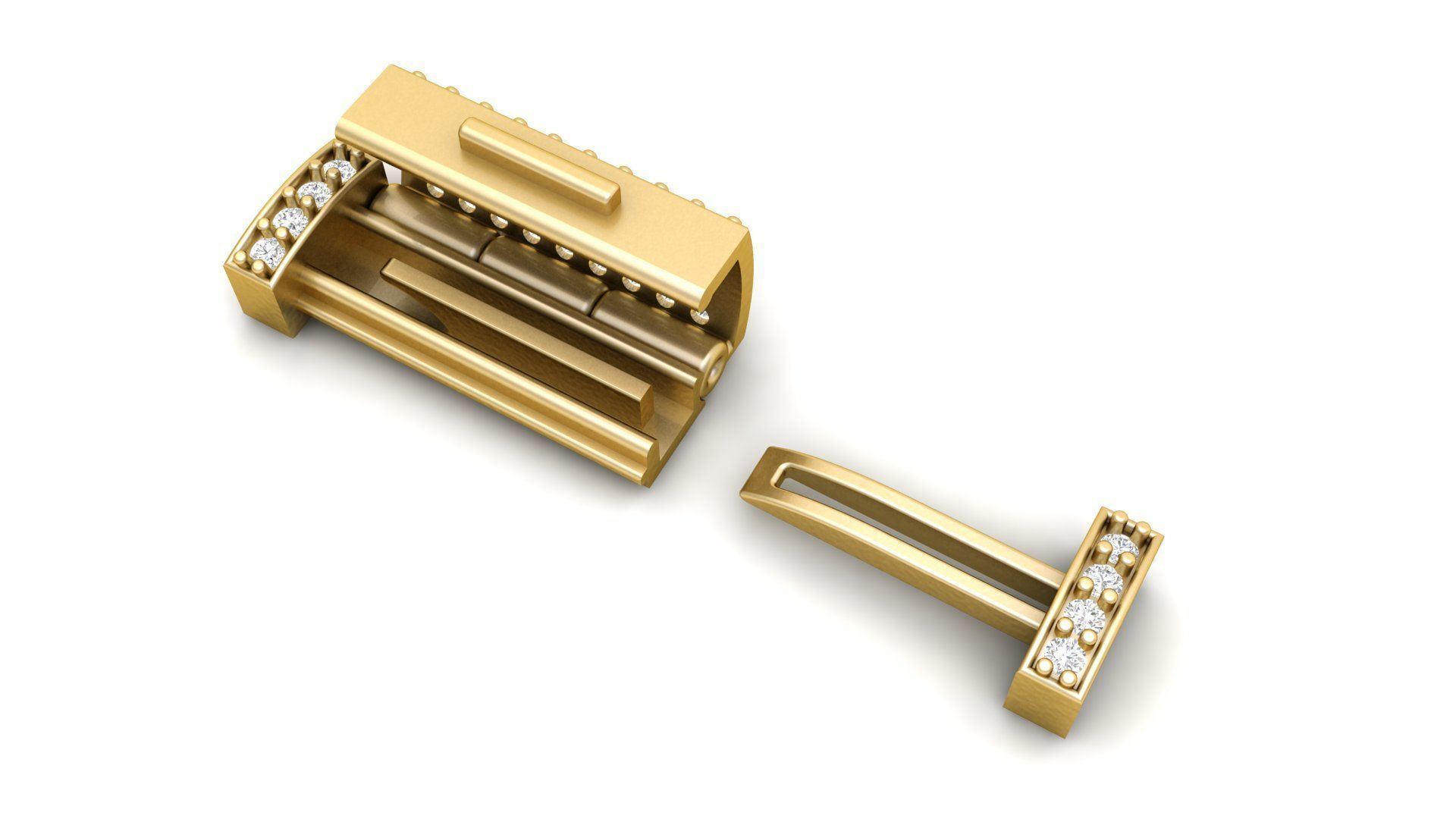 5 mm Diamond and Plain Lock Combination 3D Model Collection | CGTrader