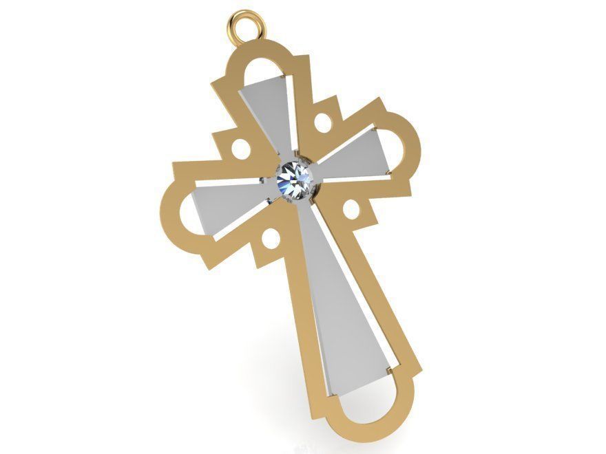 Nice cross pendant 2447 3D print model 3D model 3D printable | CGTrader