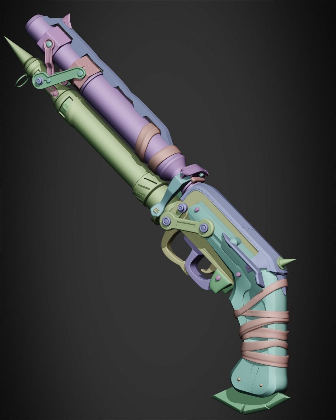 Overwatch 2 Junker Queen ShotGun for Cosplay 3D model 3D printable ...