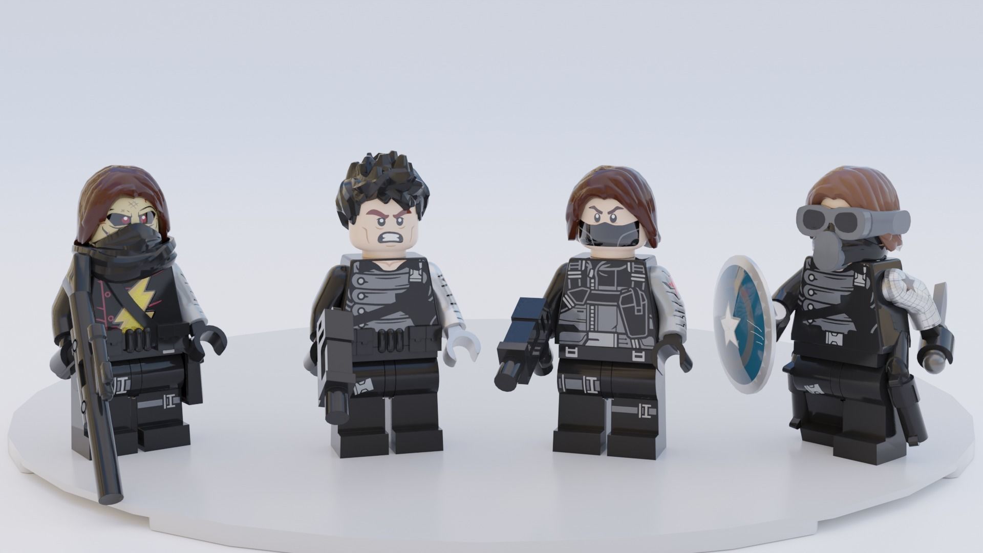 Lego Winter Soldier mini pack 3D model | CGTrader
