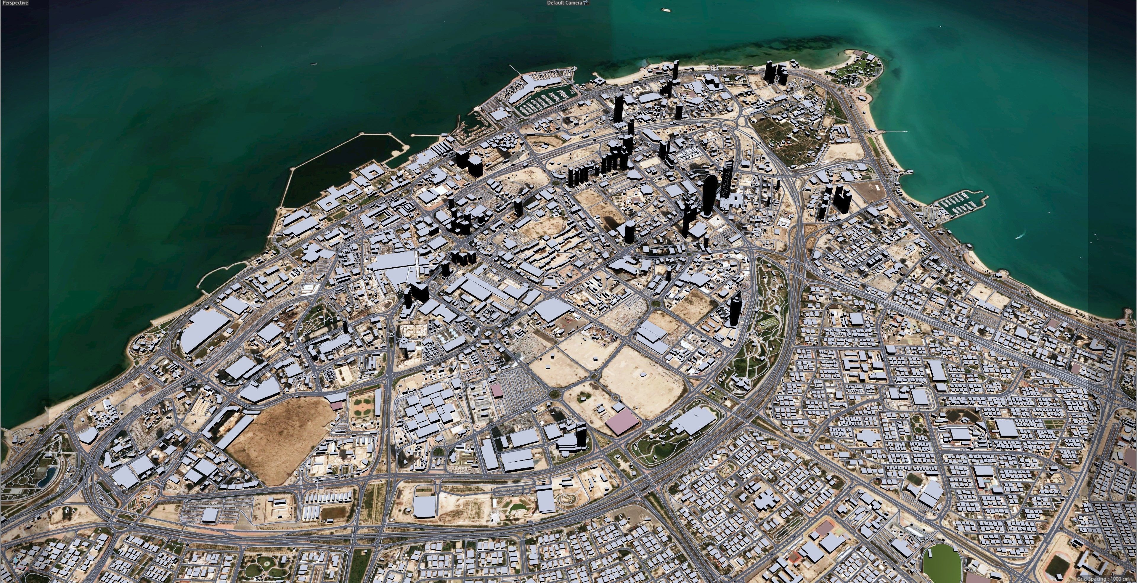 3D model Kuwait Downtown VR / AR / low-poly | CGTrader