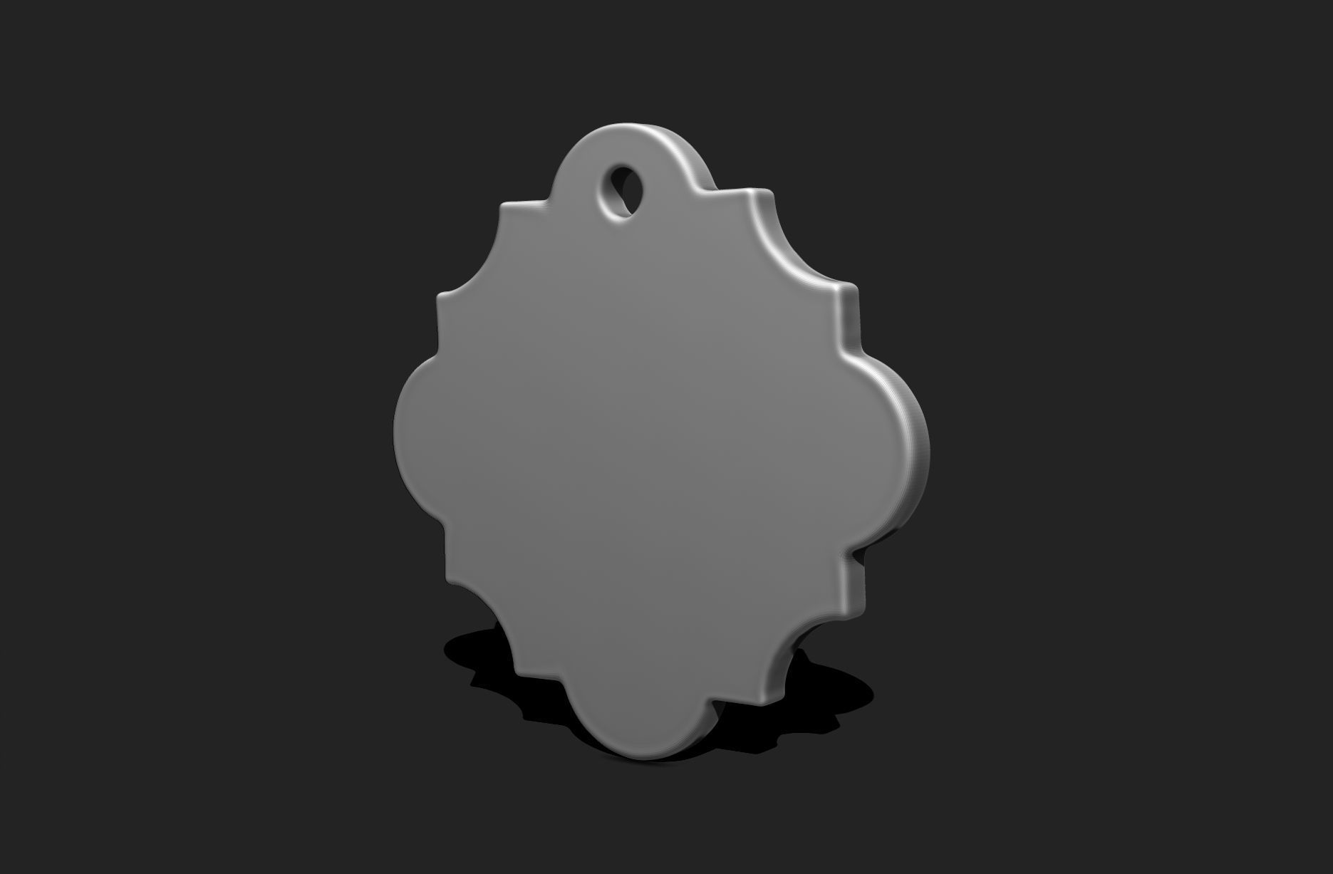 3D Shape Pendant - Plate - Plaque - Decor - Jewelry 05 3D model 3D ...