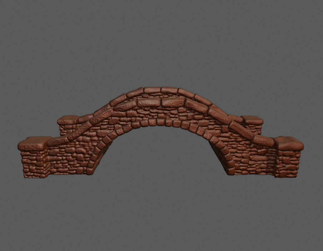 Stone Bridge 3D Print 3D model 3D printable | CGTrader