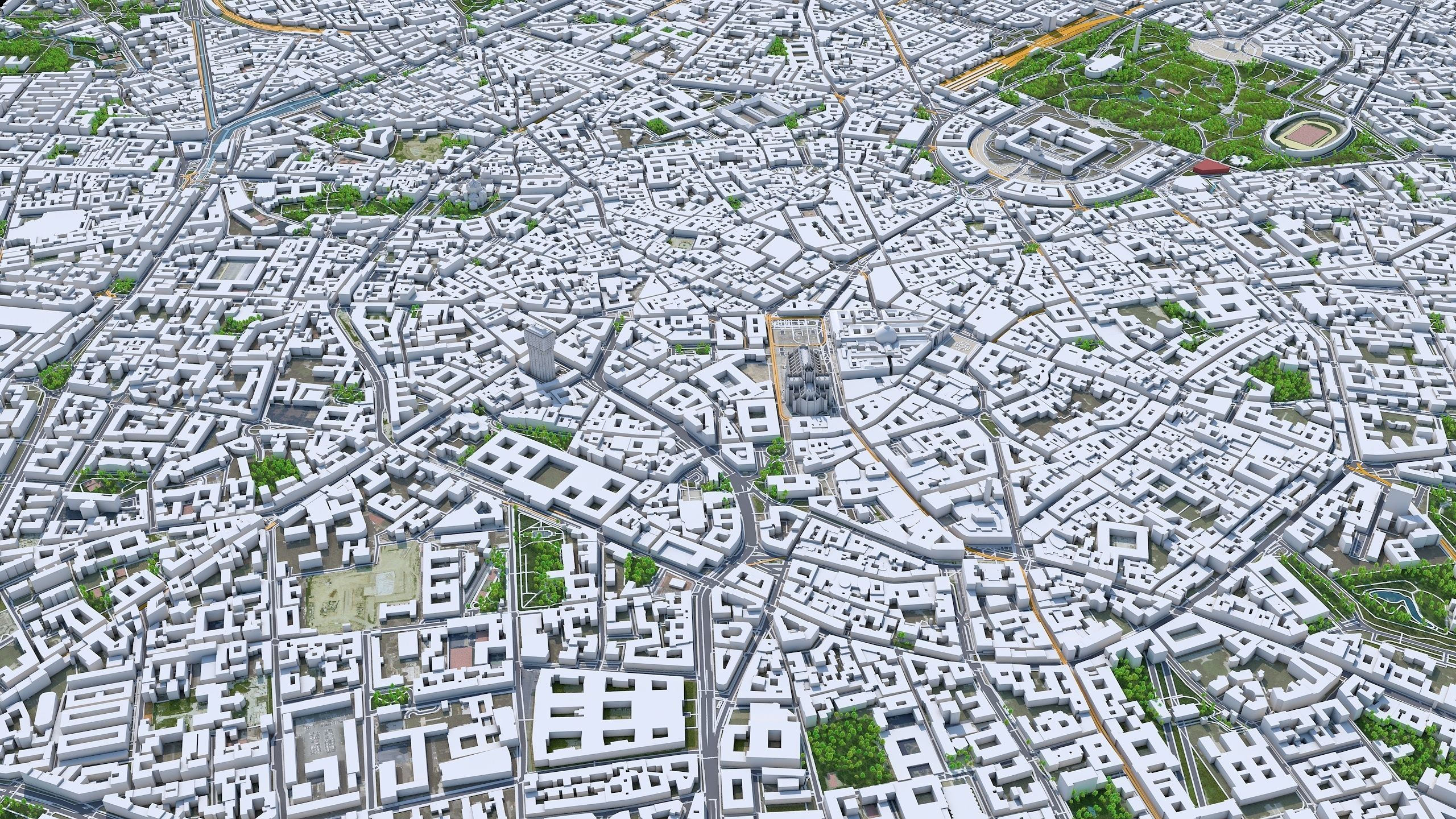 3D model Milan Downtown Italy VR / AR / low-poly | CGTrader