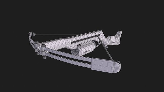 3D model Crossbow Shotgun VR / AR / low-poly | CGTrader