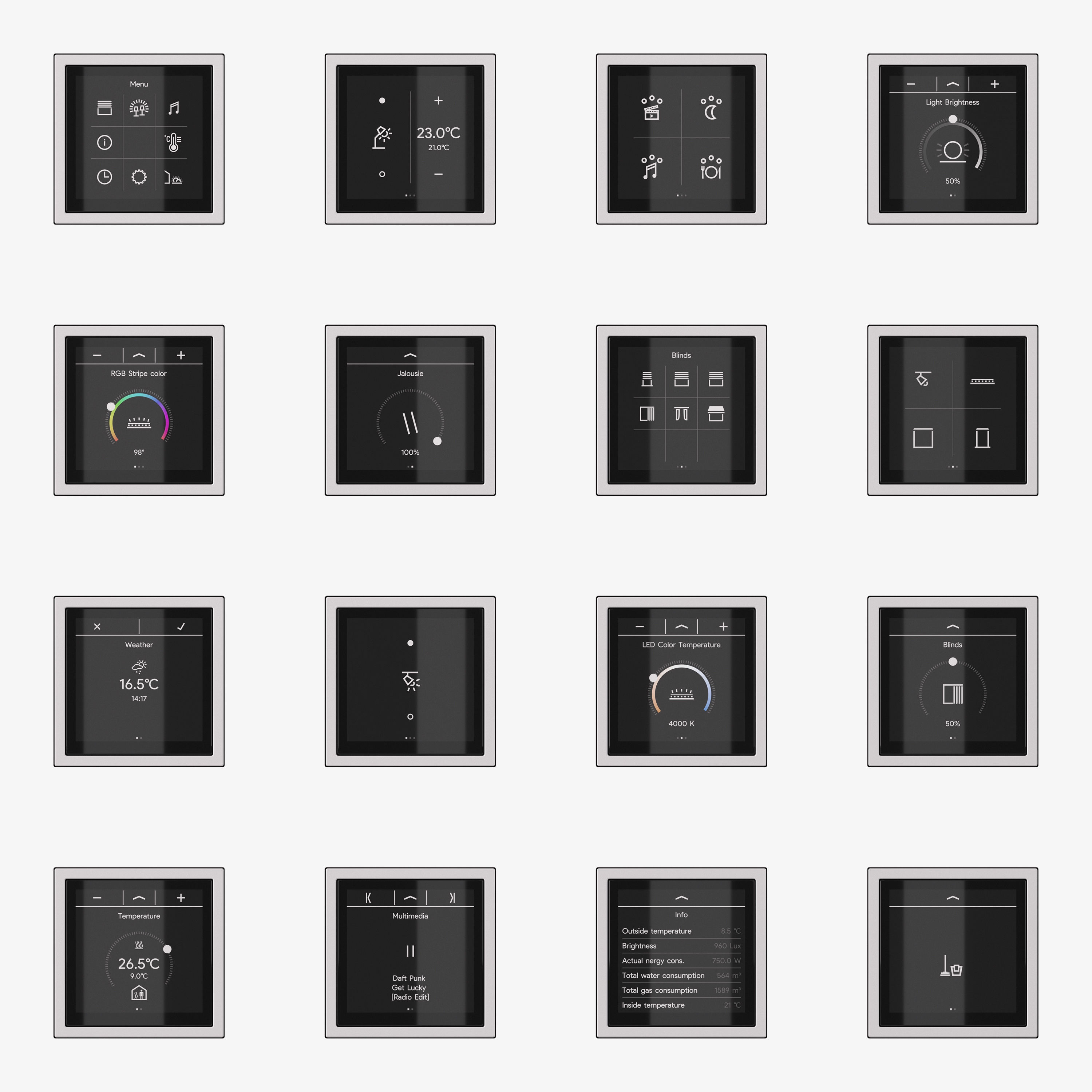 Jung LS ZERO LS Touch - the smart KNX kit 54 items 3D model | CGTrader