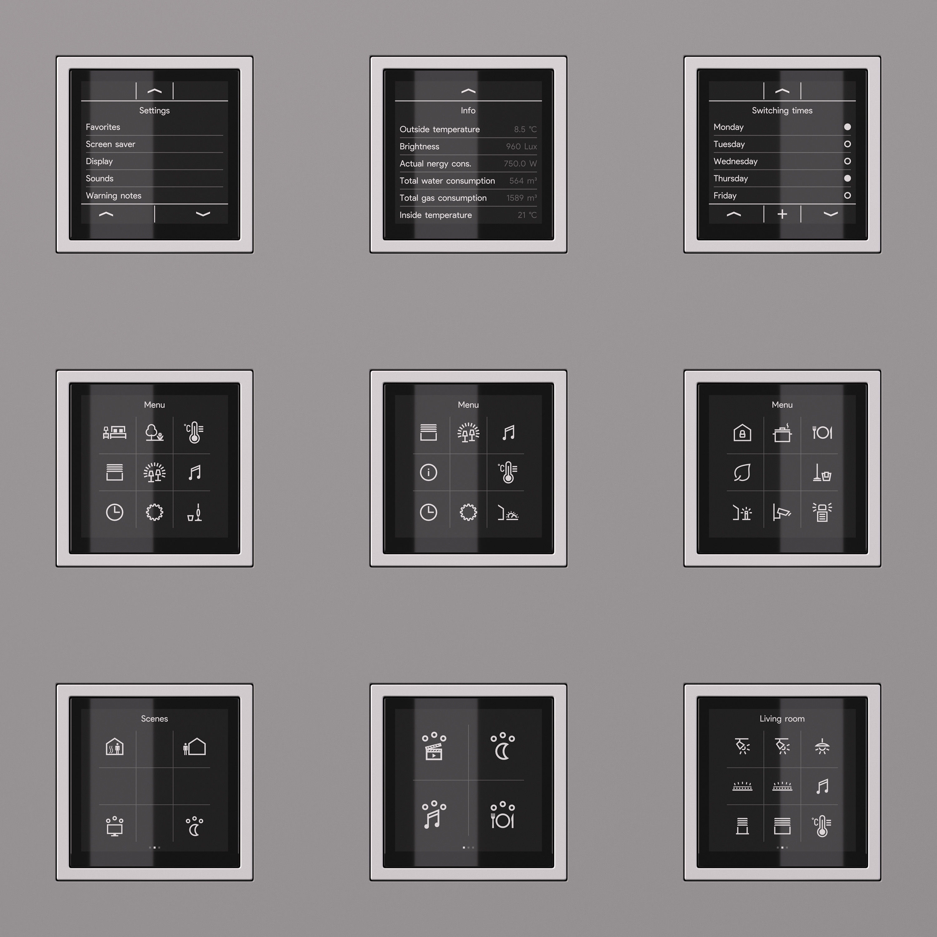 Jung LS ZERO LS Touch - the smart KNX kit 54 items 3D model | CGTrader
