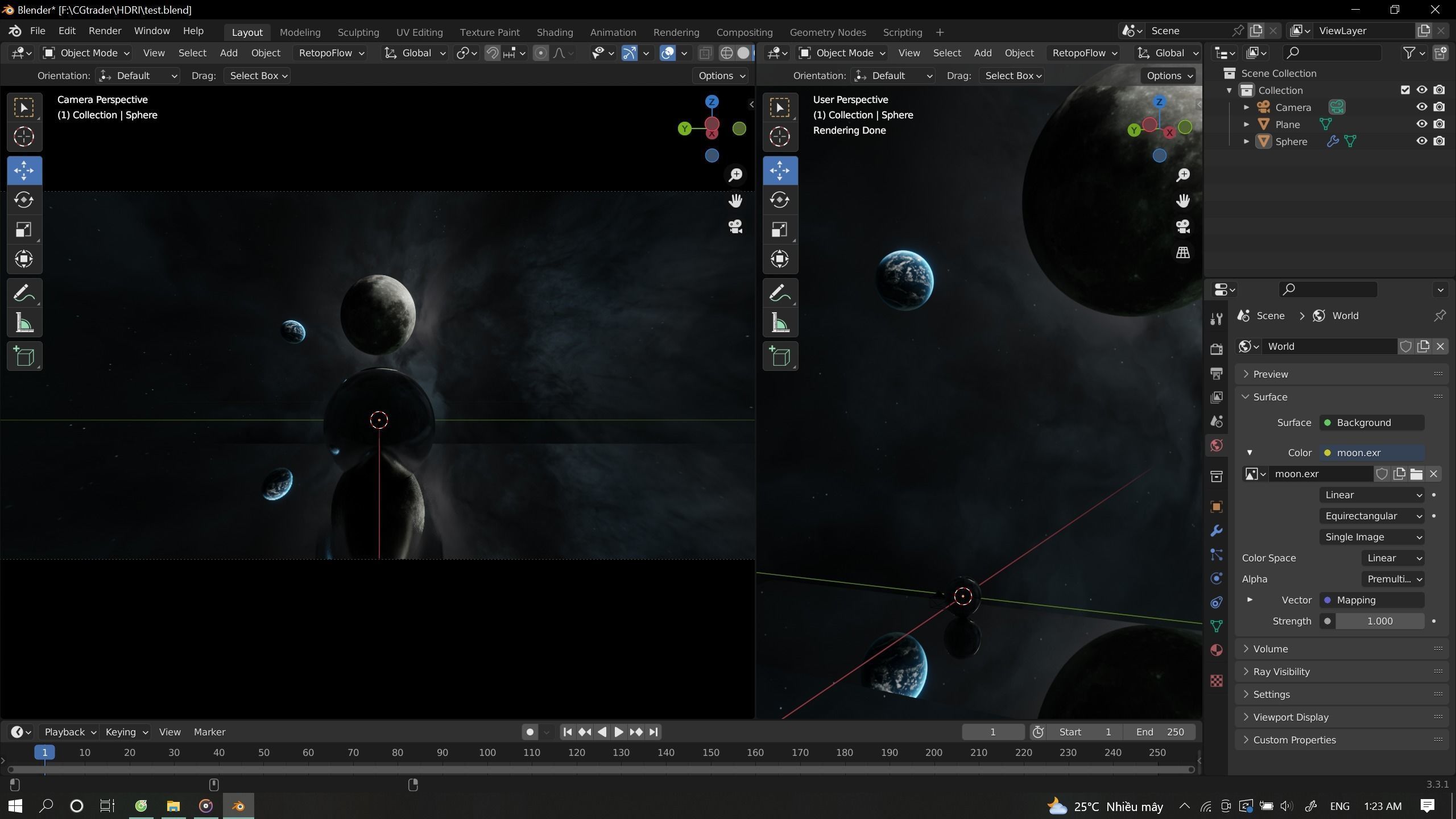 3D model Space Environment HDRI VR / AR / low-poly | CGTrader