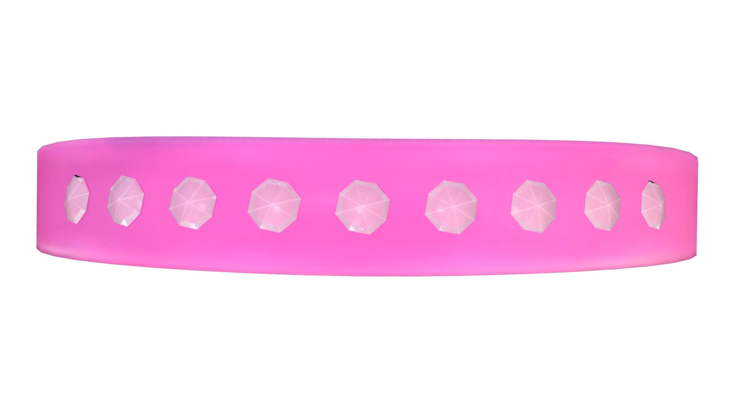3D model Pink Headband With Gem Stones VR / AR / low-poly | CGTrader