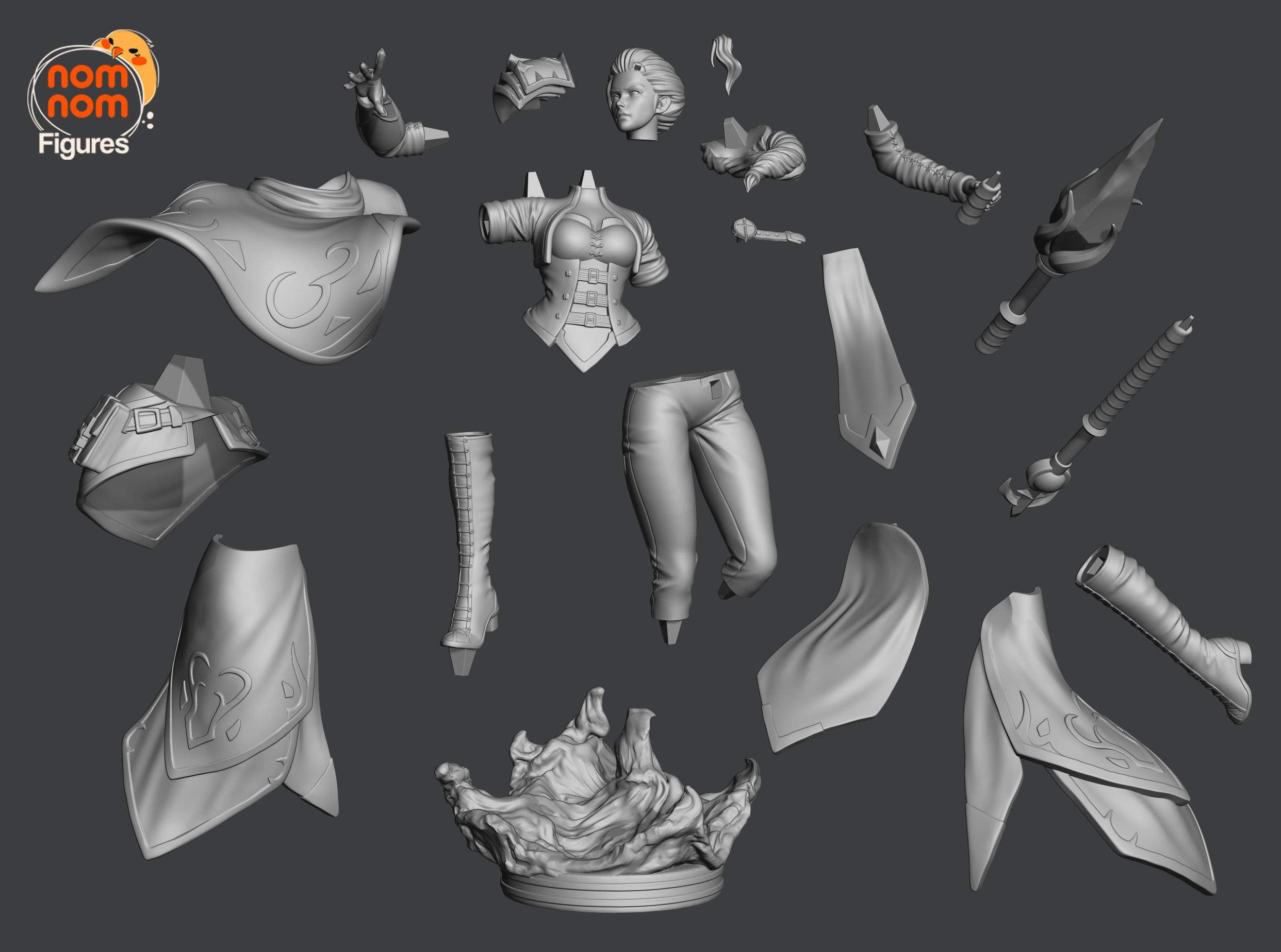 Jaina Proudmoore - World of Warcraft 3D model 3D printable | CGTrader