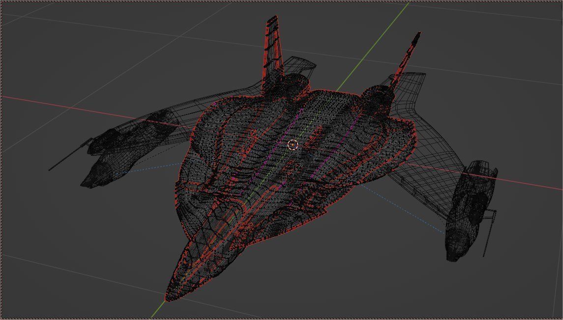 3D model F14 Tomcat Inspired Space Fighter The SF14 Sabercat VR / AR ...